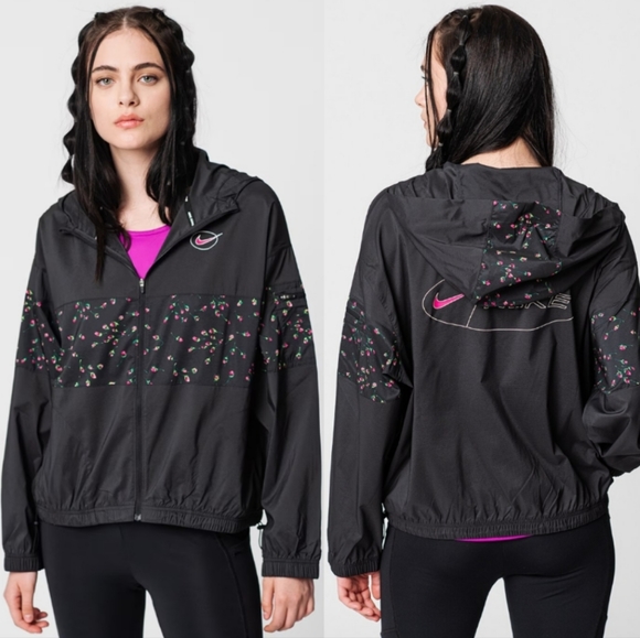 Nike | Jackets & Coats | Nike Icon Clash Drifit Rain Uv Coverage Oversized Windbreaker Jacket ...